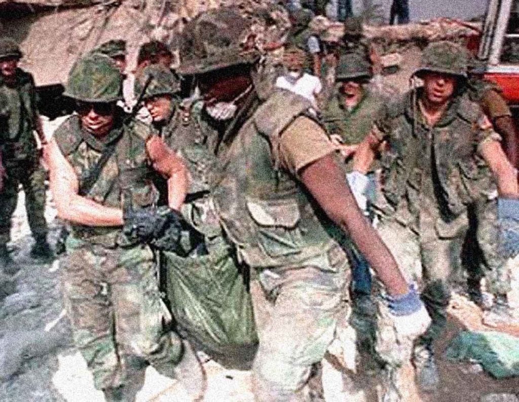 Beirut: Aftermath Of The Barracks Bombing - October 24, 1983