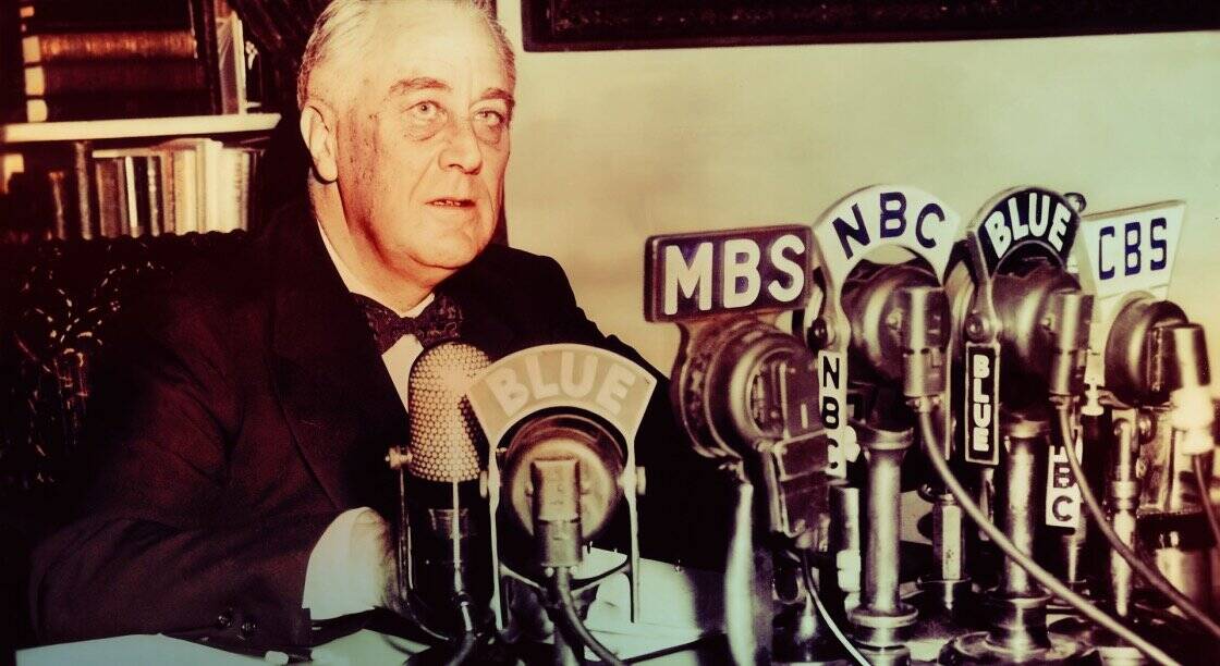 President Roosevelt Gives A Fireside Chat - July 28, 1943 – Past Daily ...